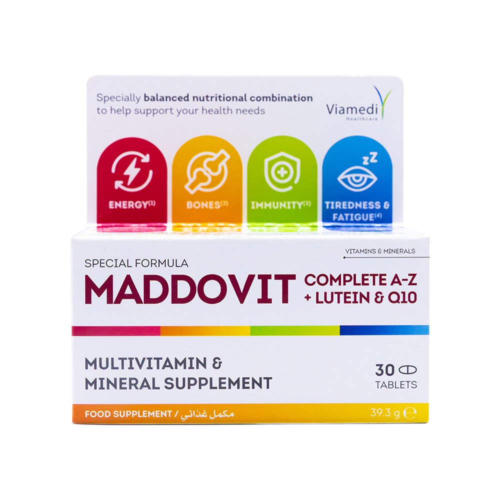 Maddox Pharma Swiss Maddovit Complete A-Z-30Serv.-30Tabs | Maxmuscle Elite